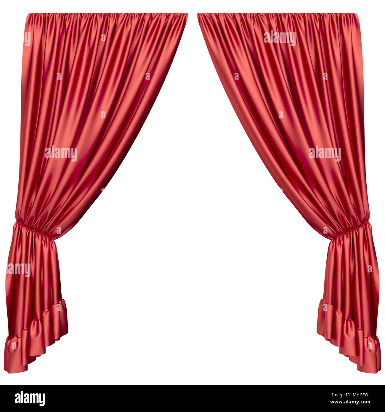 Metallic Red Curtain at David Jasmin blog