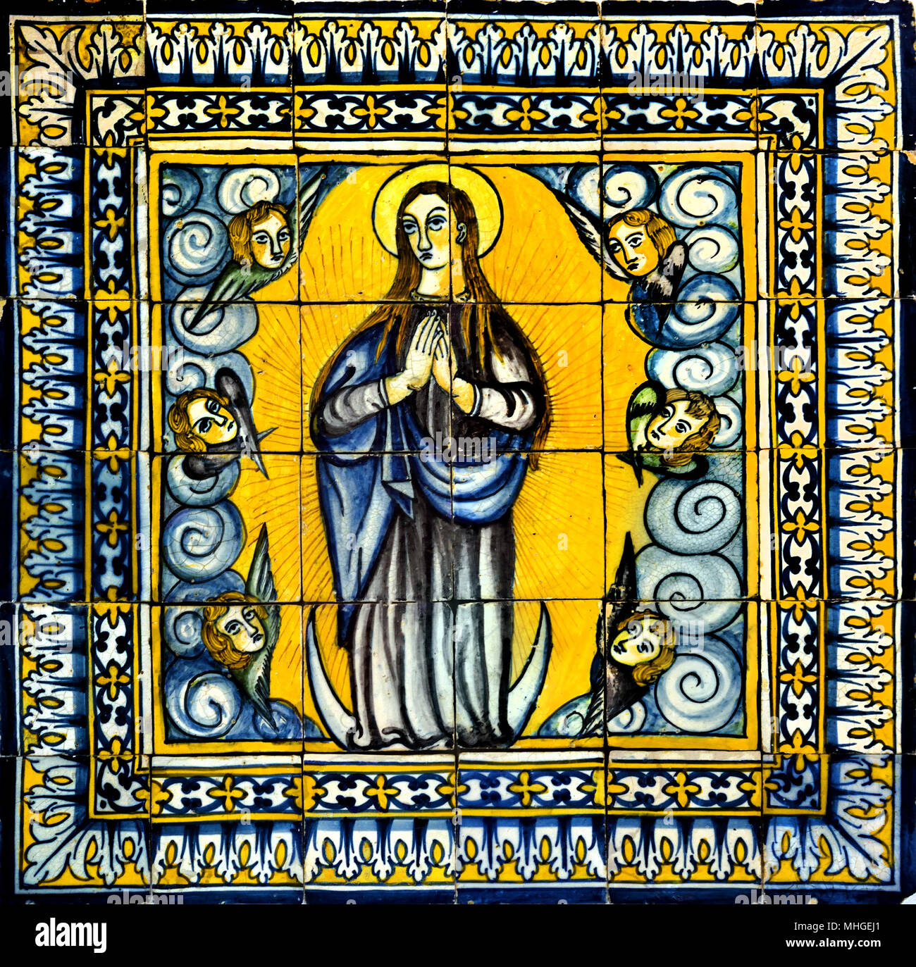 Virgin Mary Tile Ceramic Stock Photos & Virgin Mary Tile Ceramic Stock ...