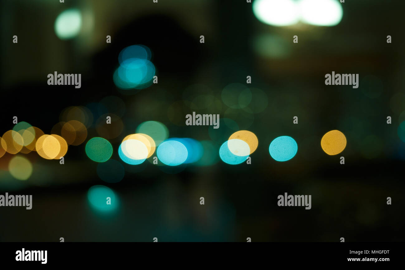abstract bokeh reflection on a dark background Stock Photo - Alamy