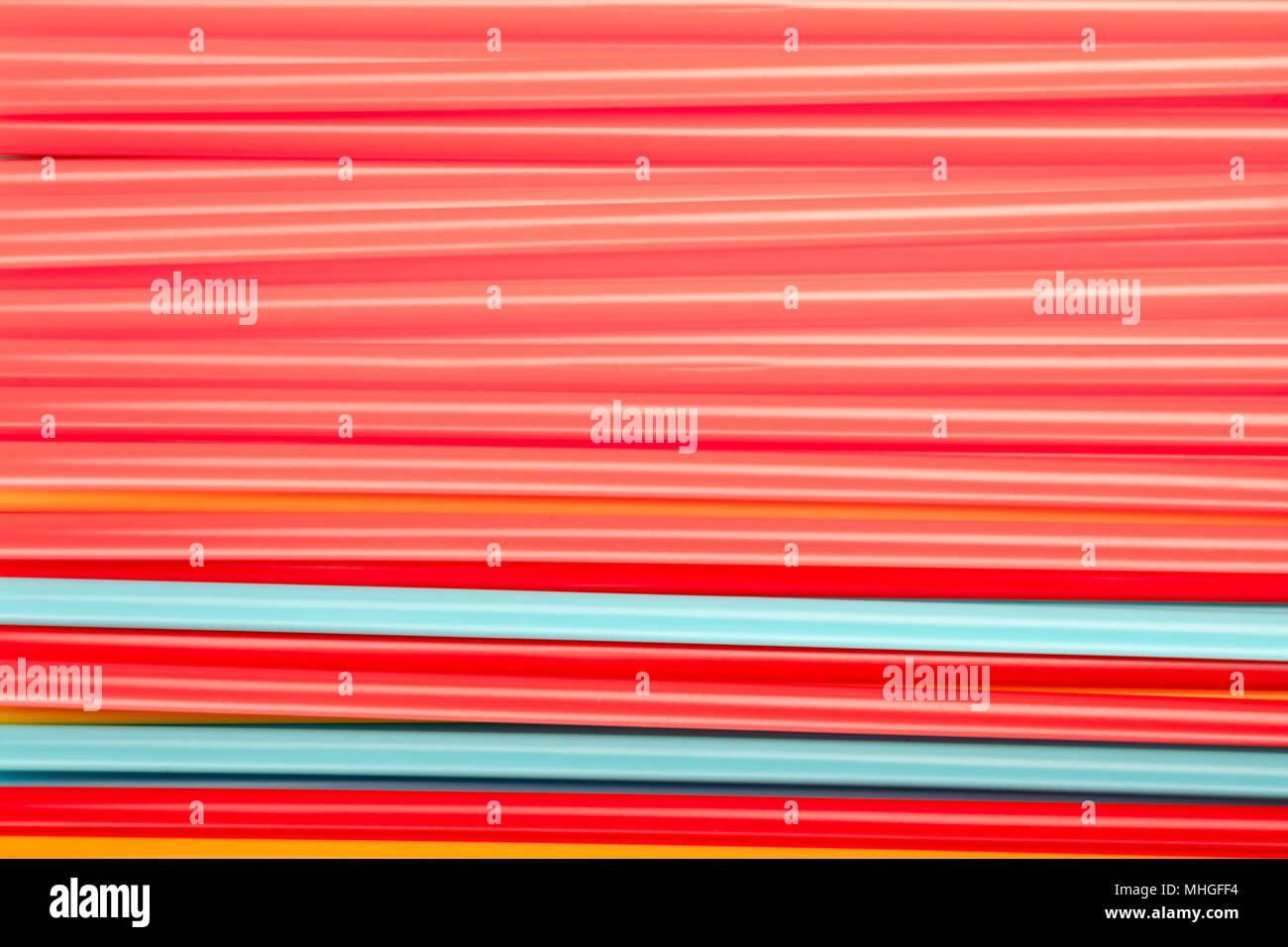 Group of colorful drinking straws texture background, top view, high ...