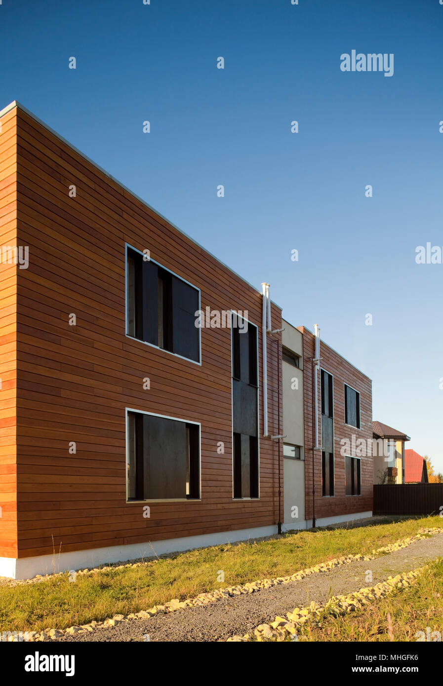 new residential building exterior Stock Photo - Alamy