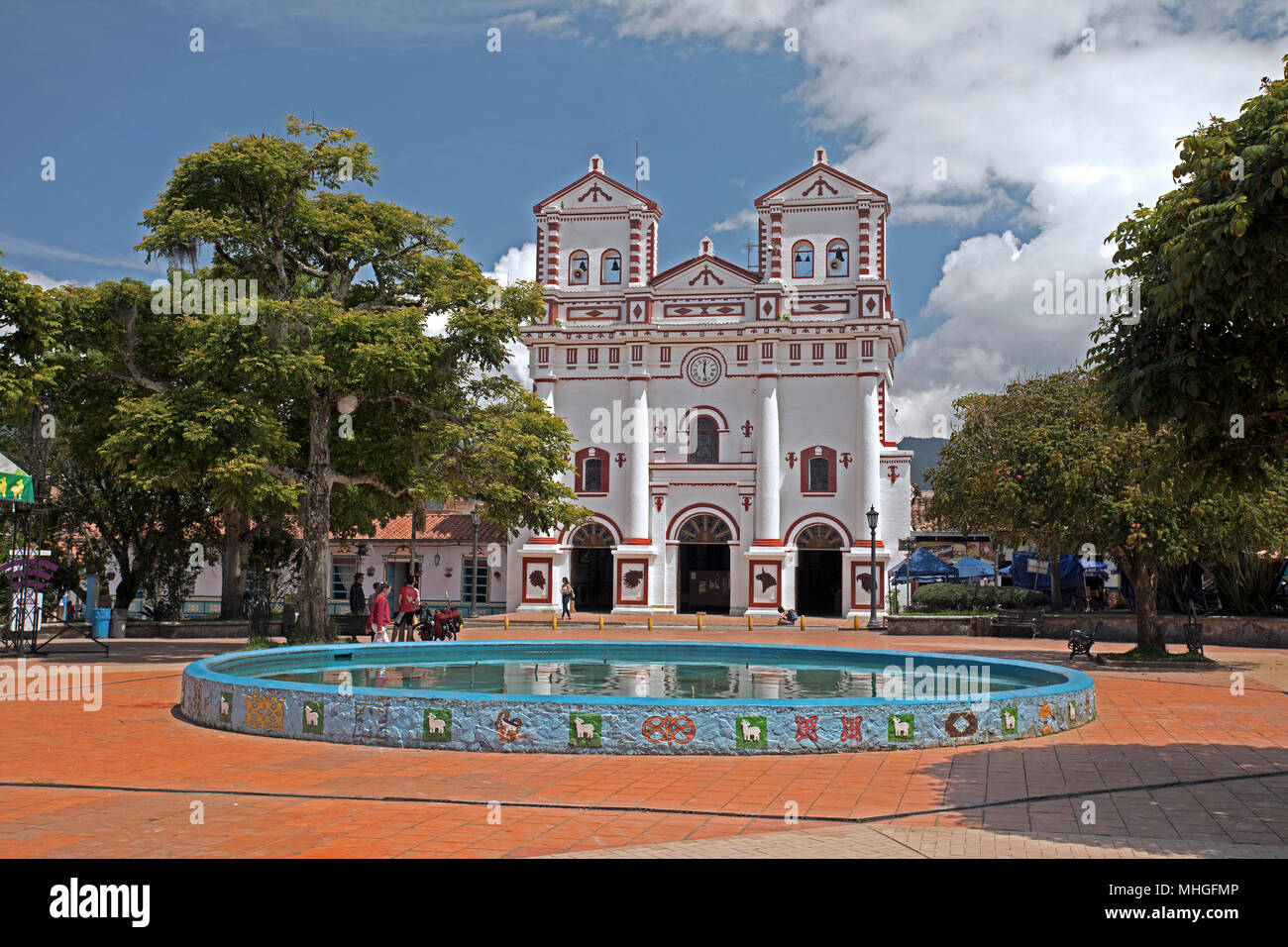 Guatape, Colombia town square Stock Photo - Alamy