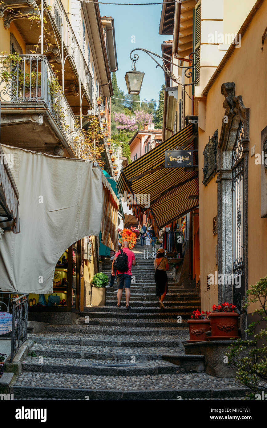 Tourists walk old town street hi-res stock photography and images - Alamy