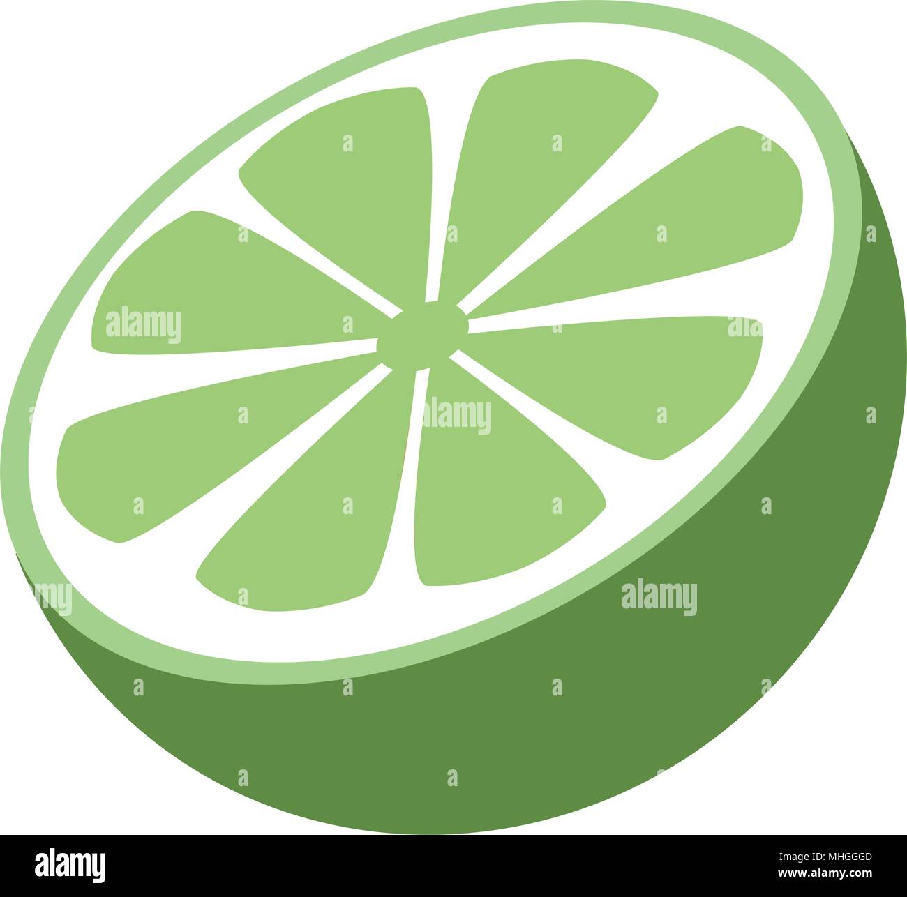 Lemon half cut Stock Vector Image & Art - Alamy