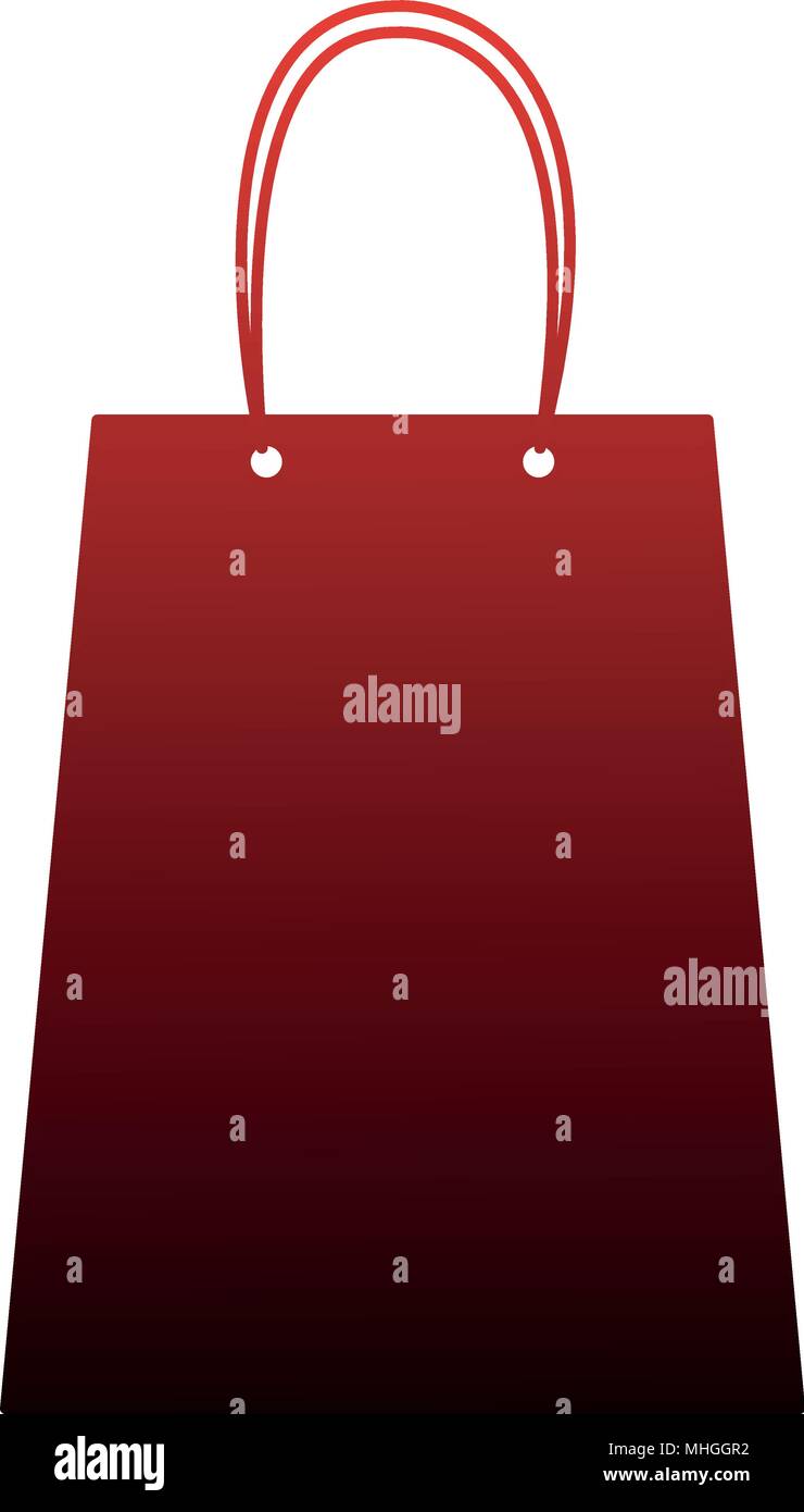 Shopping bag symbol on red lines Stock Vector Image & Art - Alamy