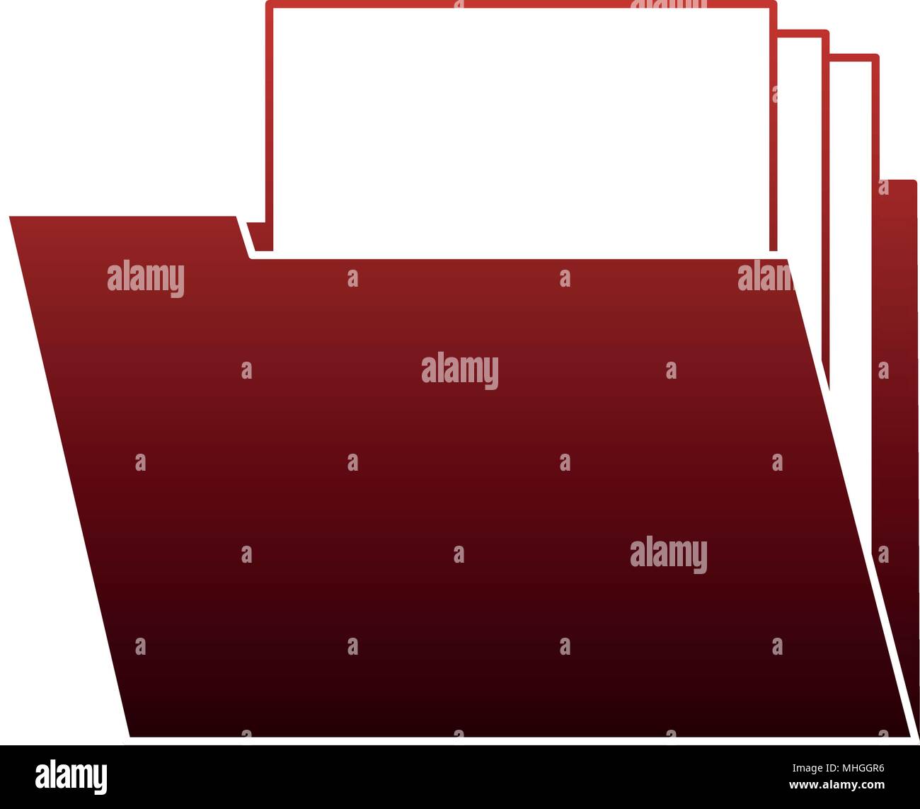 Folder with documents on red lines Stock Vector Image & Art - Alamy
