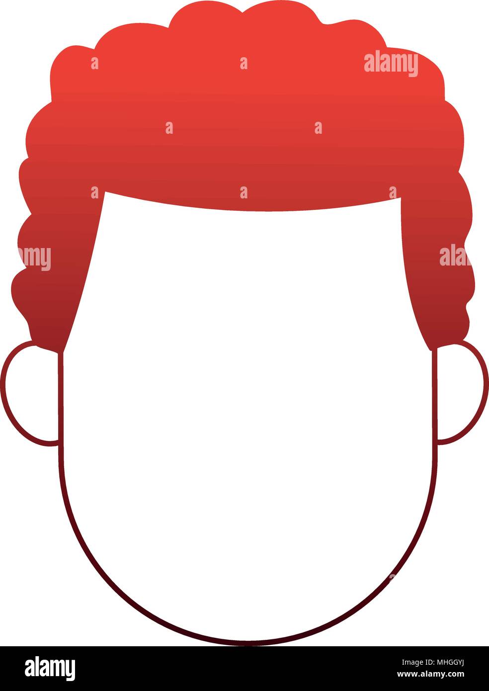 Man faceless cartoon on red lines Stock Vector Image & Art - Alamy