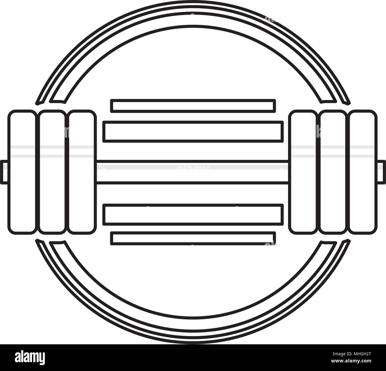 line healthy weight object emblem to lifestyle Stock Vector Image & Art ...