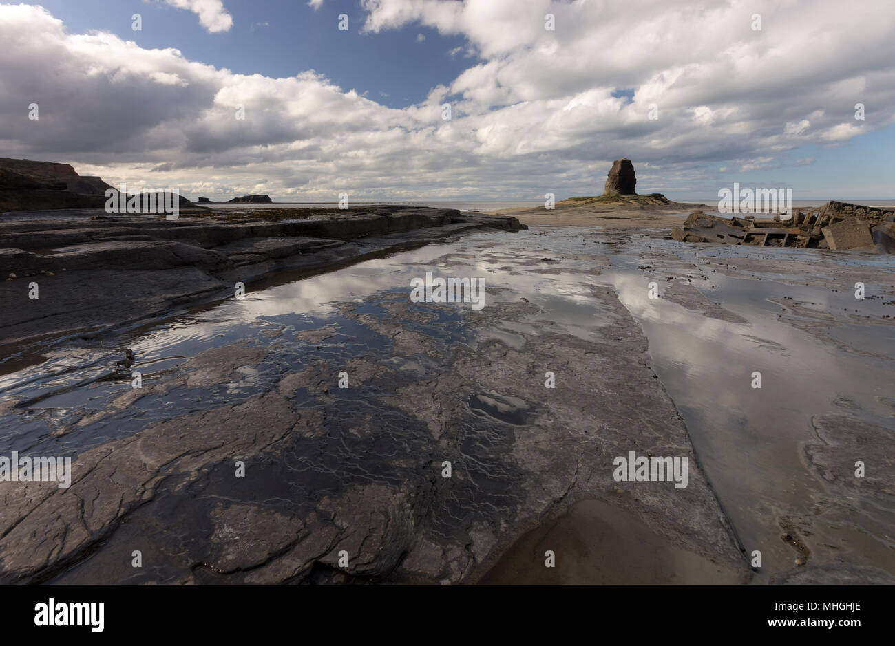 Saltwick Bay In Whitby,Yorkshire Stock Photo - Alamy