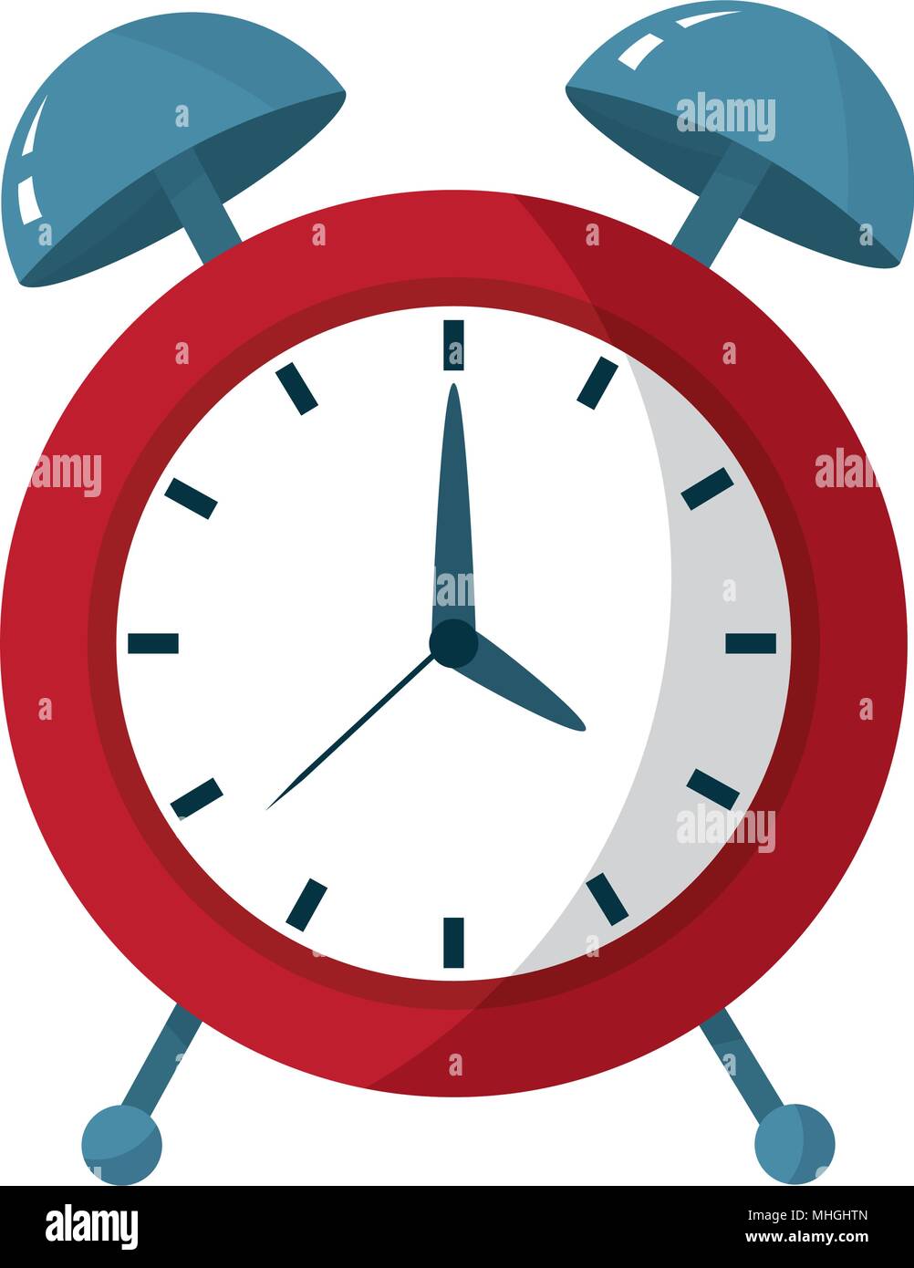 circle desk clock object design Stock Vector Image & Art - Alamy