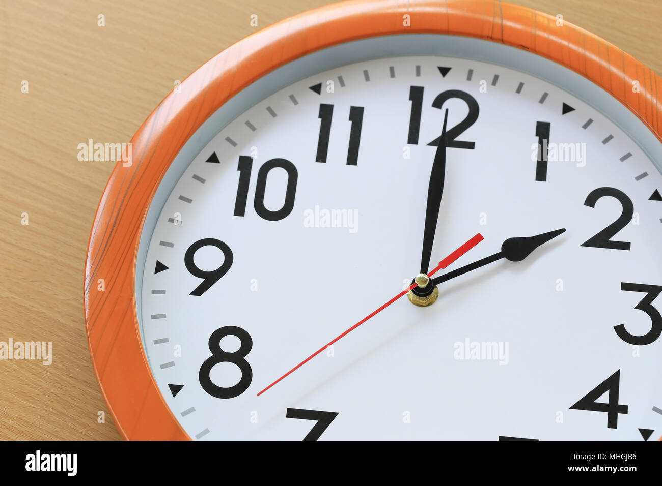 Focus time in clock of two o'clock for the design in your business ...