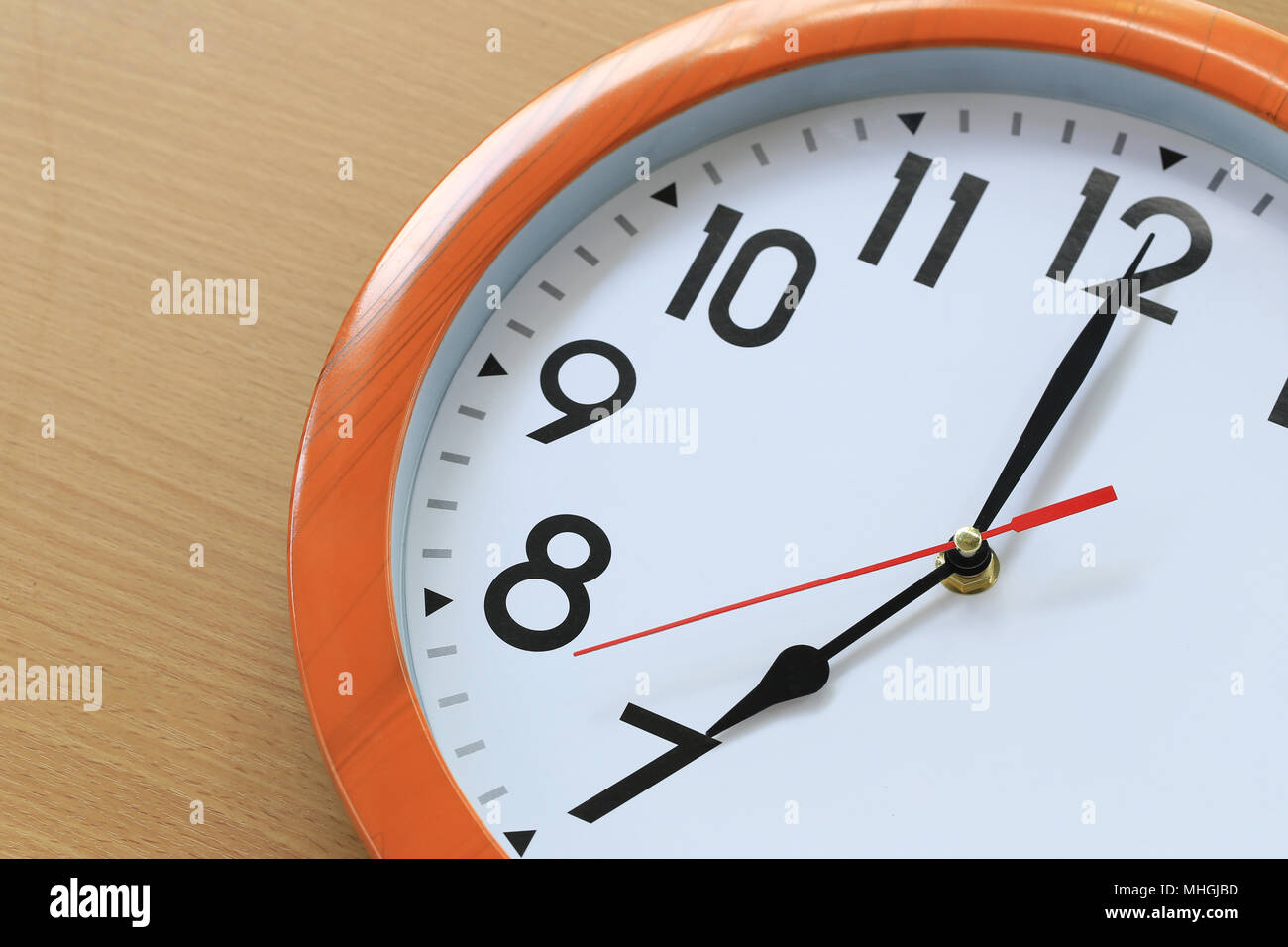 Focus time in clock of seven o'clock for the design in your business ...