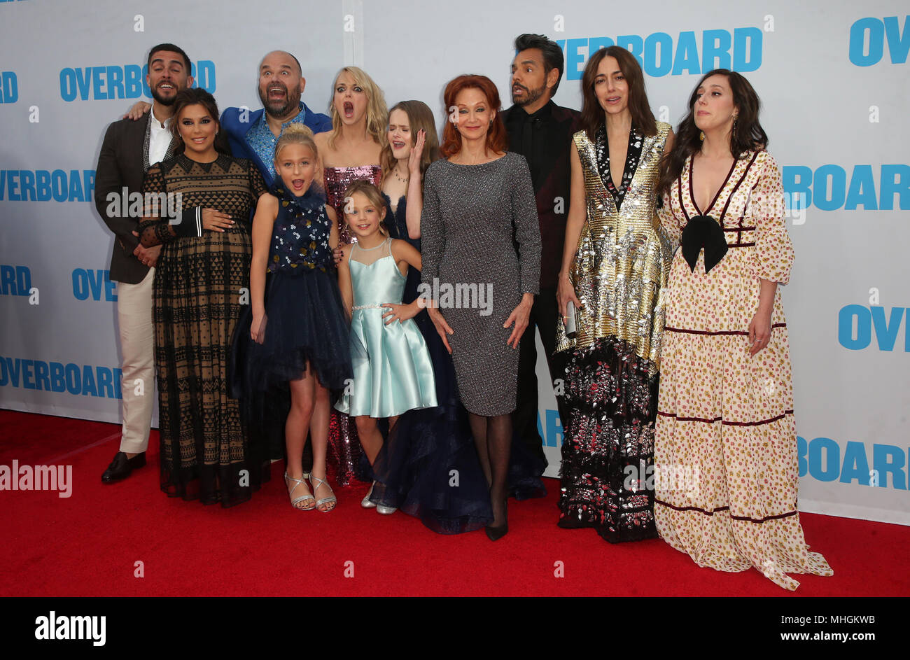 WESTWOOD, CA - APRIL 30: Cast of 'Overboard', Attends the premiere of ...