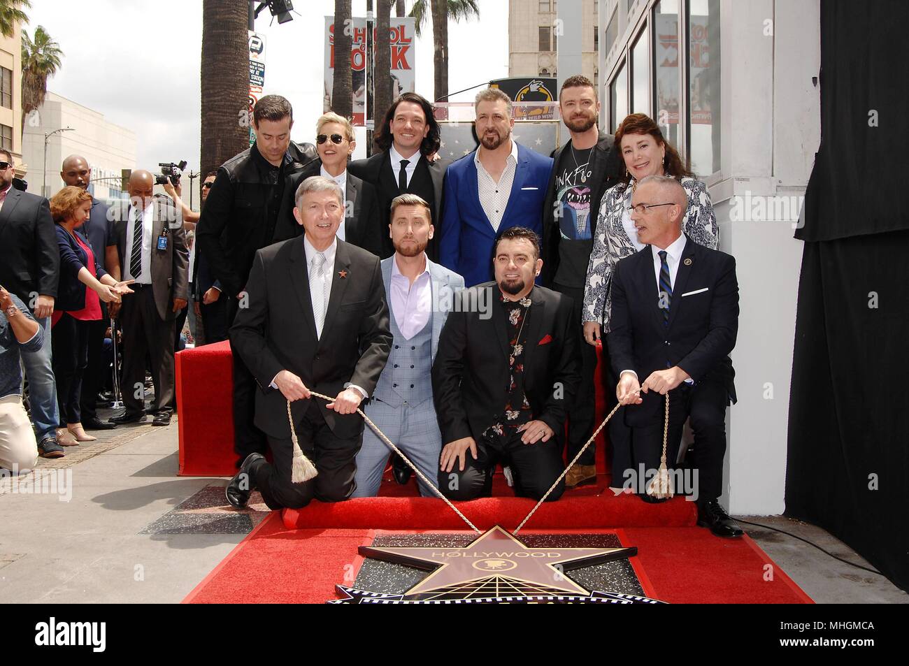 Los Angeles, CA, USA. 30th Apr, 2018. Carson Daly, Leron Gubler, Ellen ...