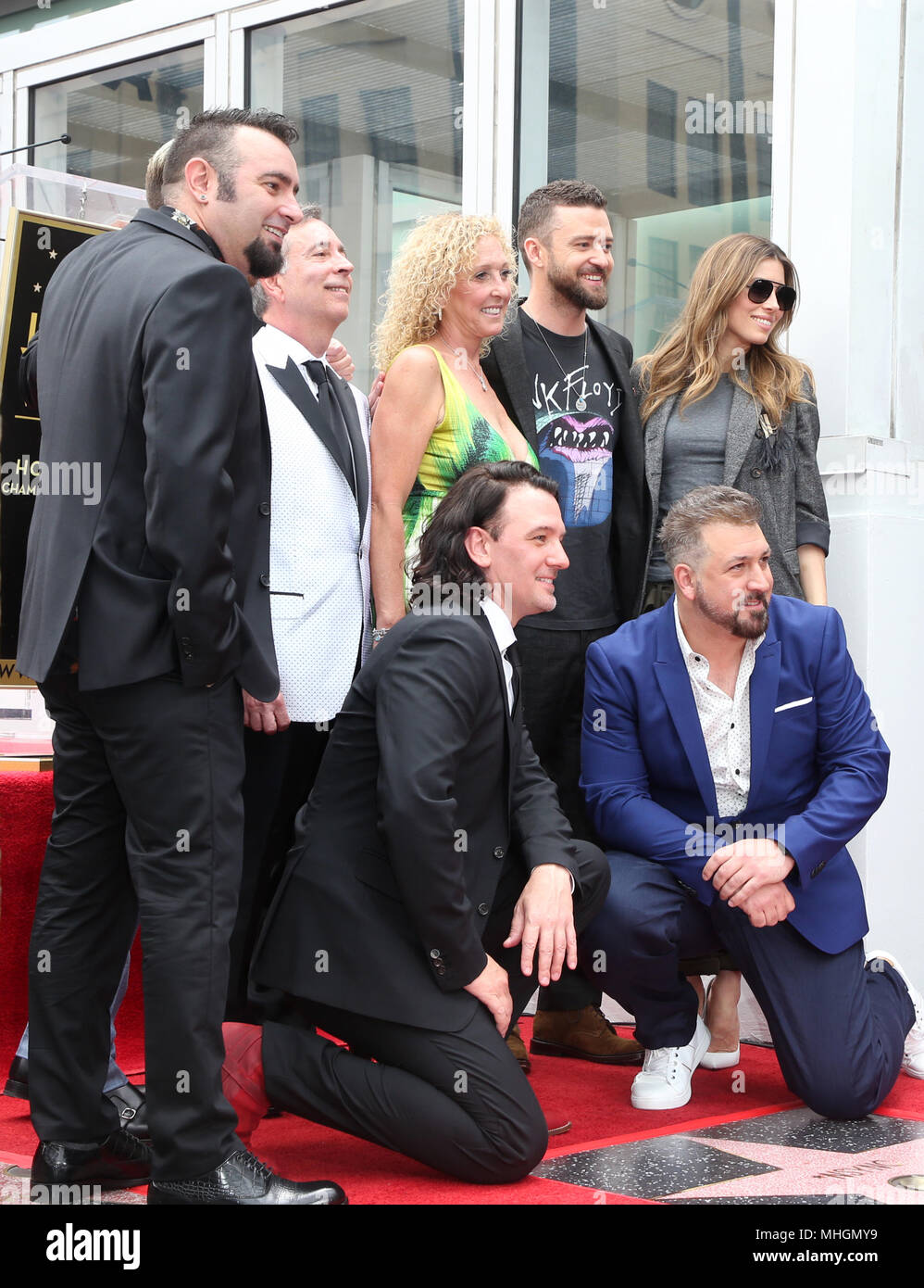 Hollywood, Ca. 30th Apr, 2018. Chris Kirkpatrick, Joey Fatone, JC ...