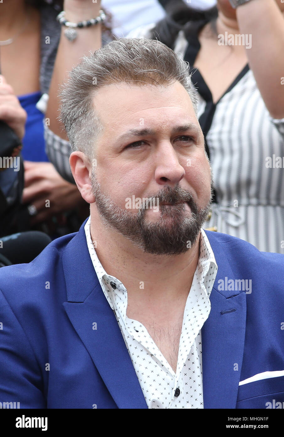Hollywood, Ca. 30th Apr, 2018. Joey Fatone, pictured as NSYNC Is ...