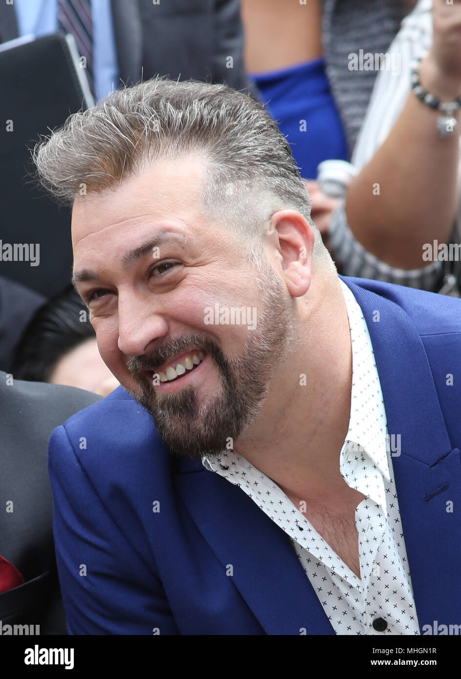 Hollywood, Ca. 30th Apr, 2018. Joey Fatone, pictured as NSYNC Is ...