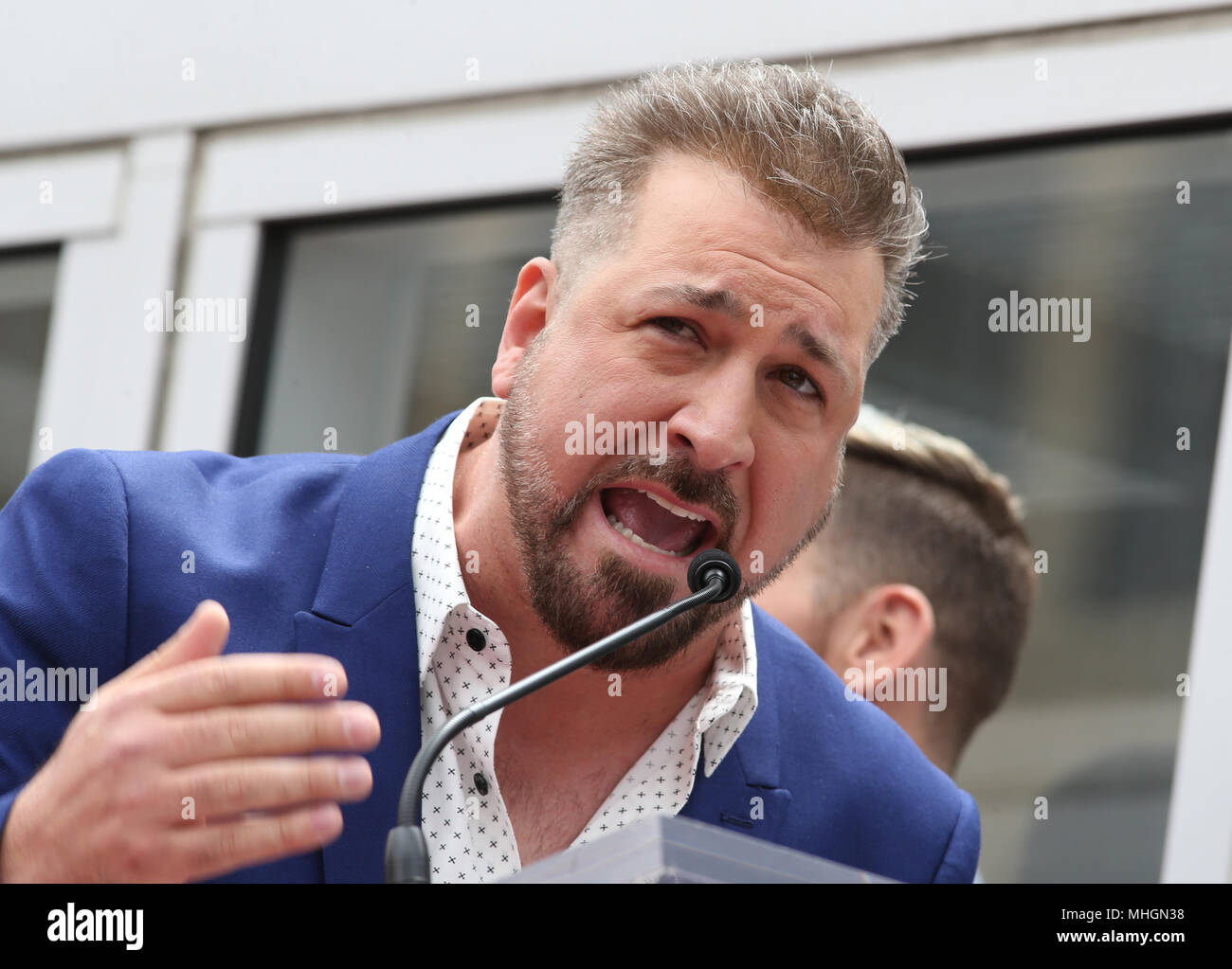 Hollywood, Ca. 30th Apr, 2018. Joey Fatone, pictured as NSYNC Is ...