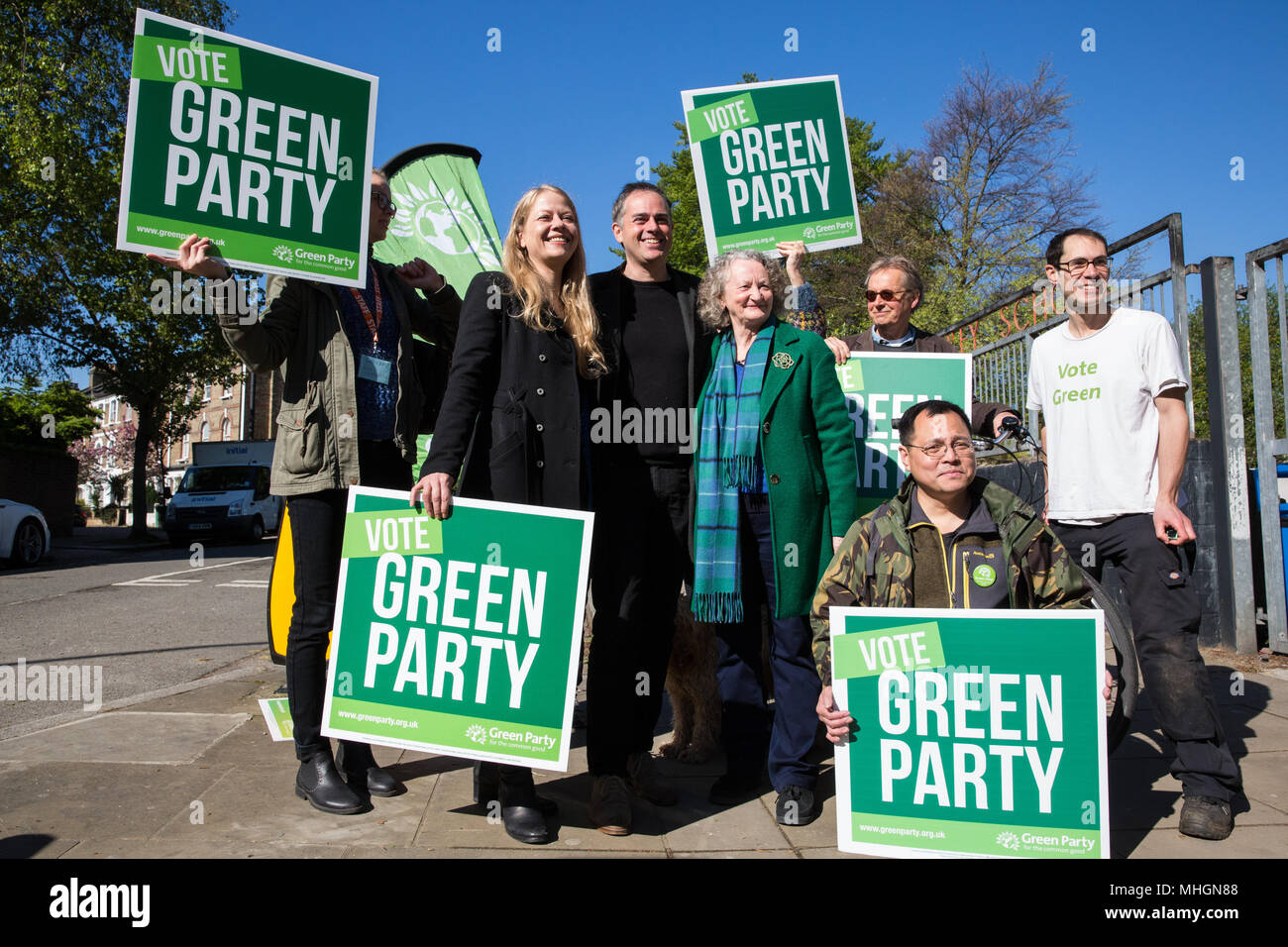 London, UK. 1st May 2018. Sian Berry (Green Party London Assembly ...