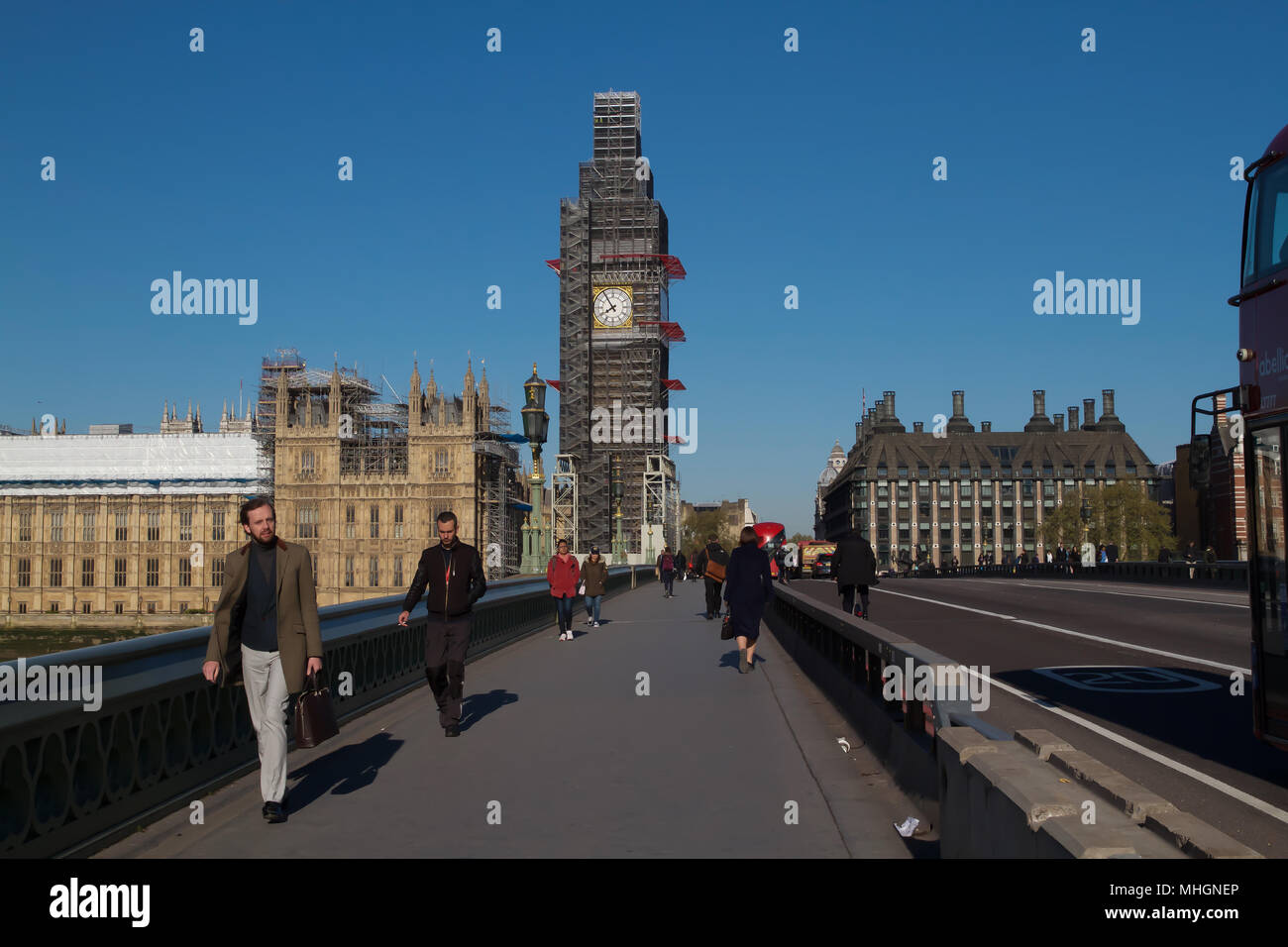 Scaffold on big ben hi-res stock photography and images - Alamy