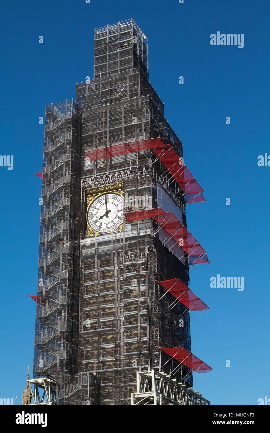 Scaffold on big ben hi-res stock photography and images - Alamy