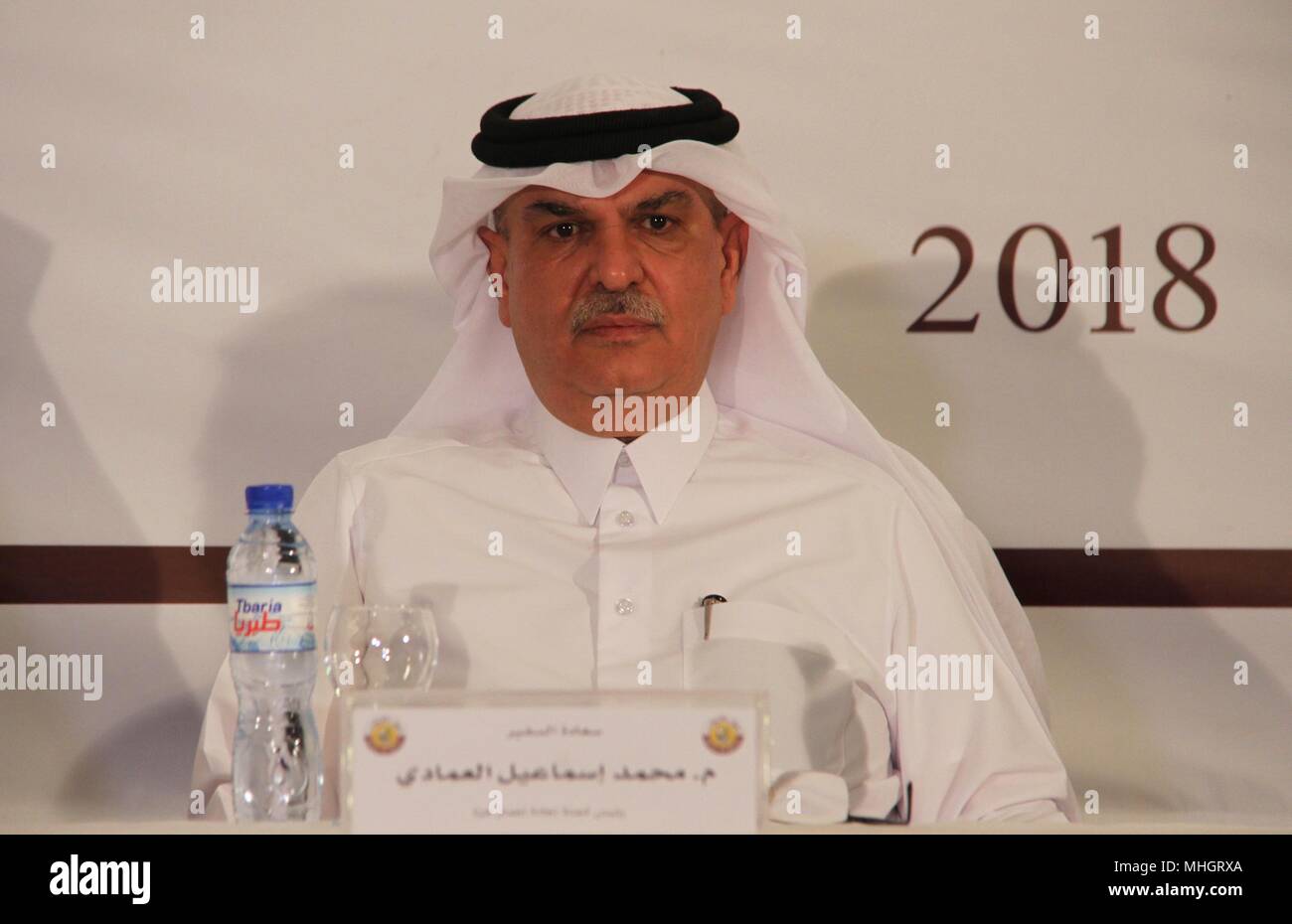 Gaza City, Gaza Strip, Palestinian Territory. 1st May, 2018. Qatar's ...