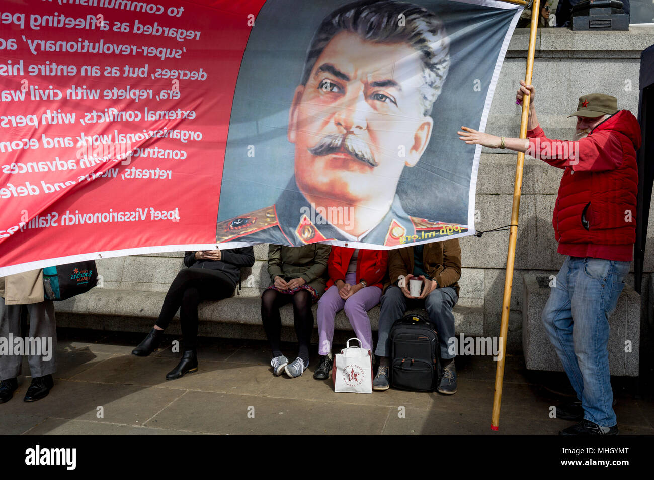 London, 1st May 2018: Members of the Communist Party of Great Britain ...