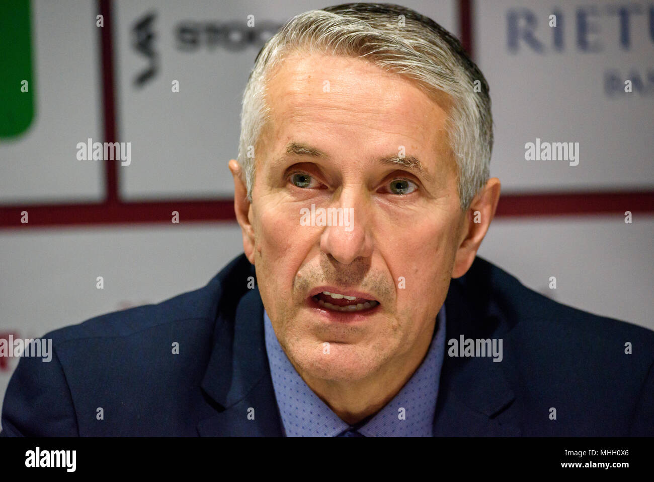 Riga, Latvia. 1st May, 2018. 01.05.2018. RIGA, LATVIA. Bob Hartley ...