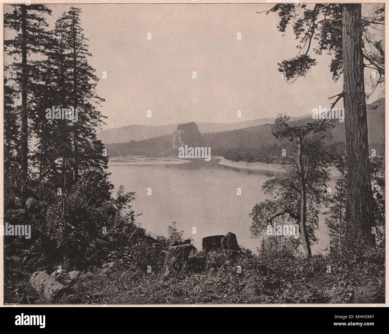 Castle Rock, Columbia River, Oregon Stock Photo - Alamy
