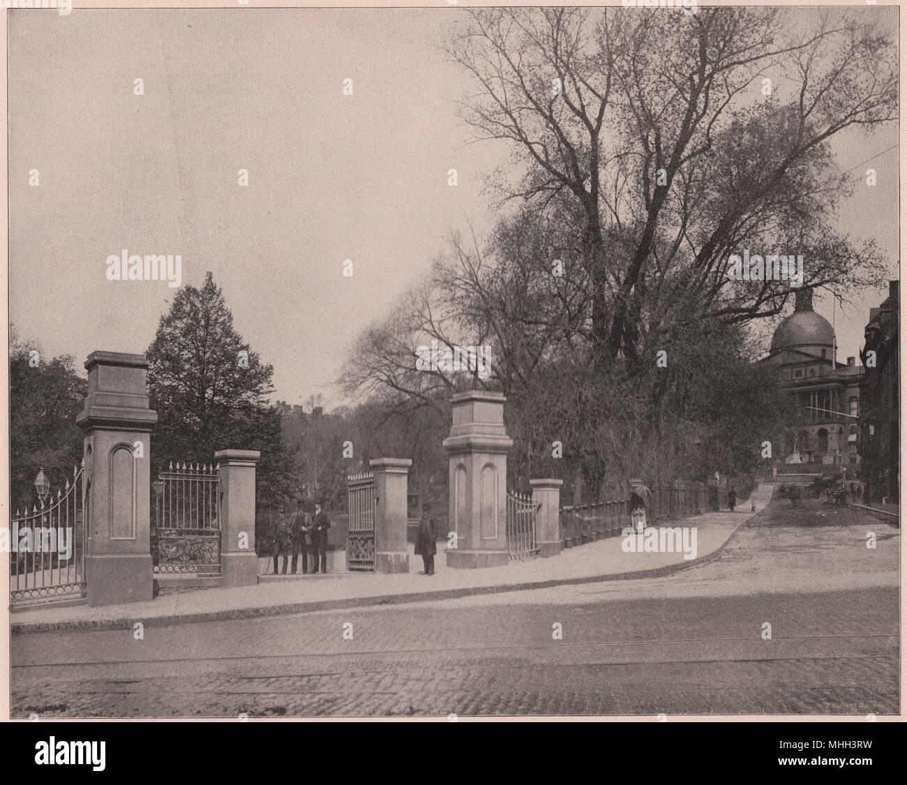 Boston common park vintage hi-res stock photography and images - Alamy