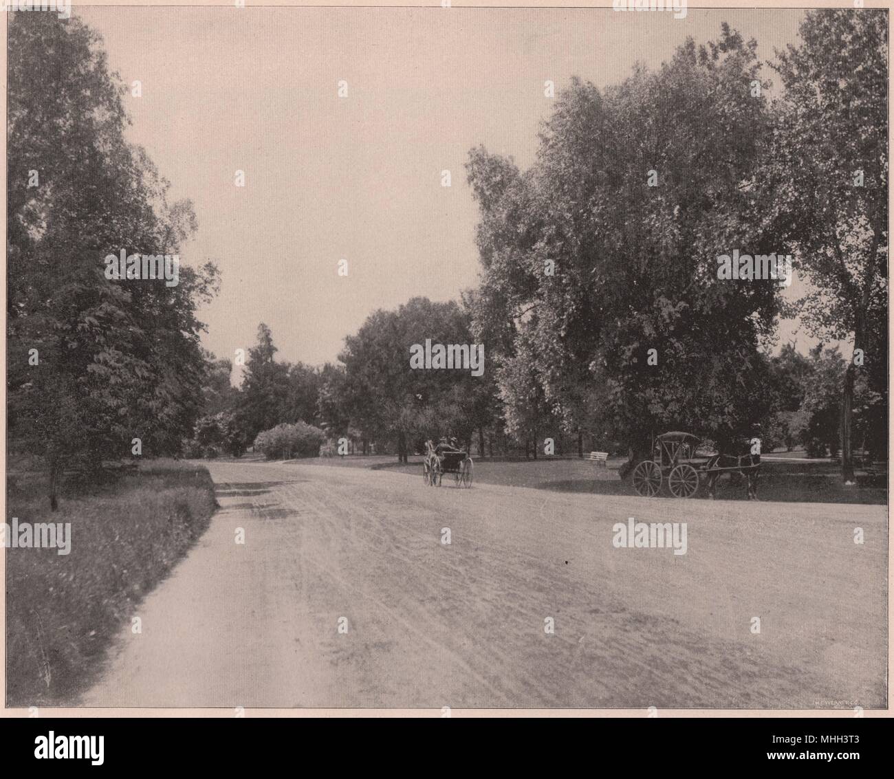 Drive in Washington Park, Chicago Stock Photo - Alamy