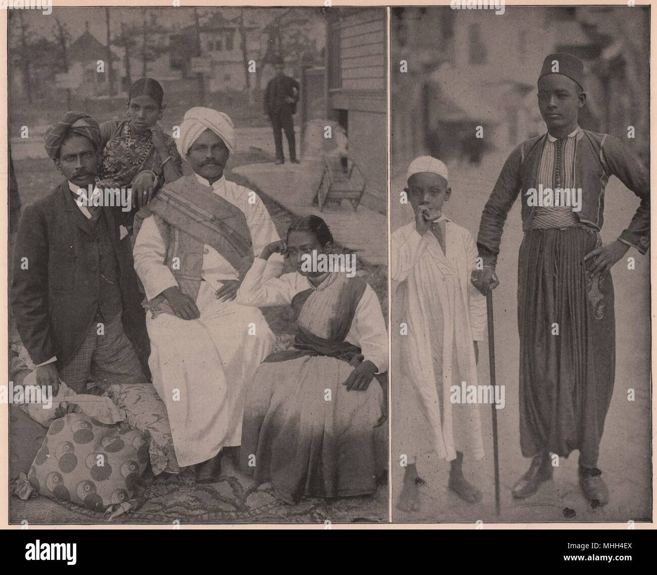 Asiatic and African Types Stock Photo - Alamy