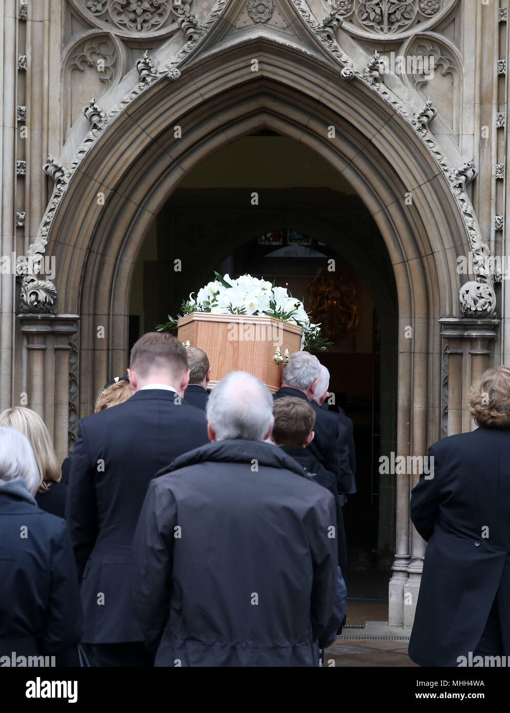 The funeral of Stephen Hawking at Great St. Mary Church in Cambridge ...