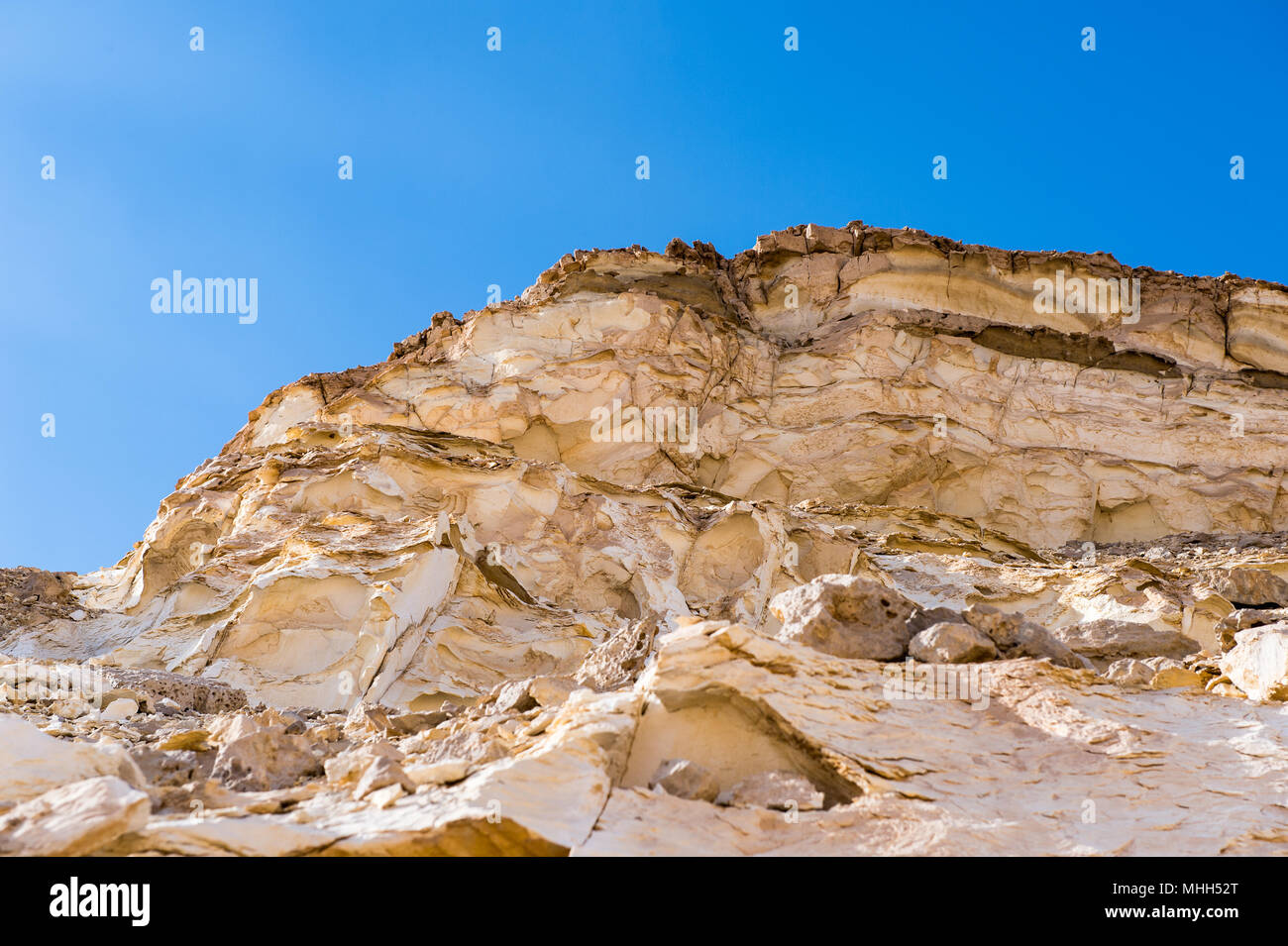 Amazing rock formations in the Western White desert of Egypt Stock ...