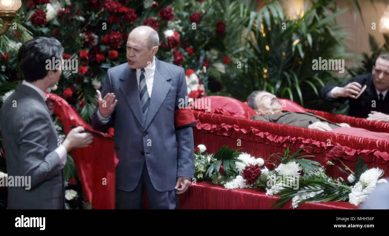 THE DEATH OF STALIN, Steve Buscemi as Nikita Khrushchev (left of center ...