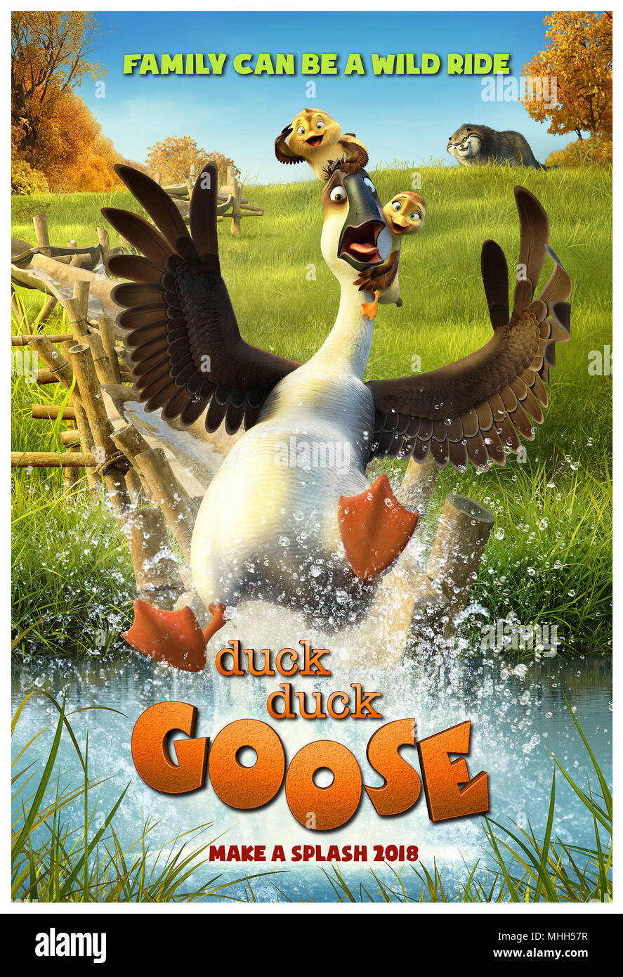 DUCK DUCK GOOSE, poster, Peng (center, voice: Jim Gaffigan), Chi ...