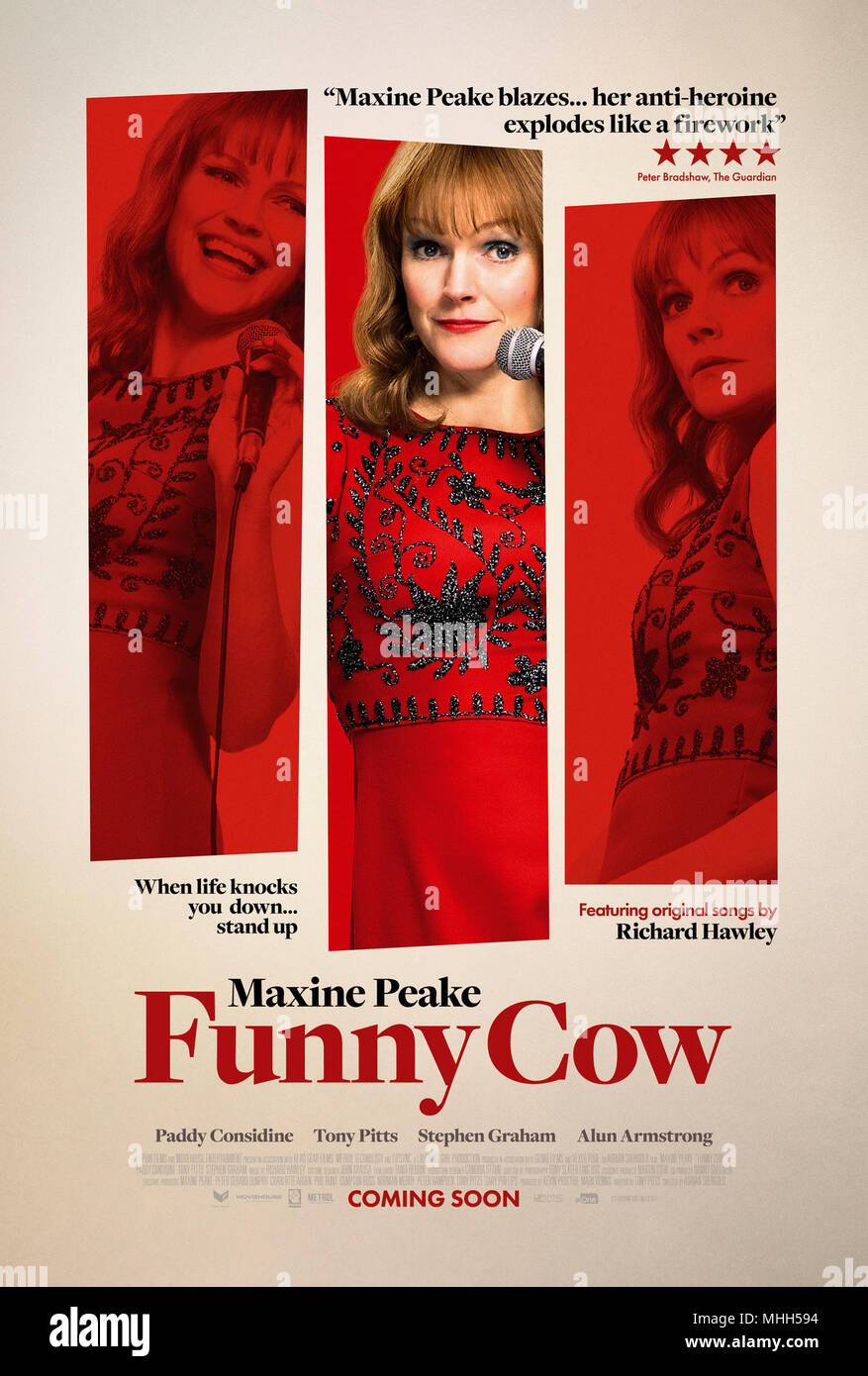 FUNNY COW, British poster, Maxine Peake, 2017. ©Entertainment One ...