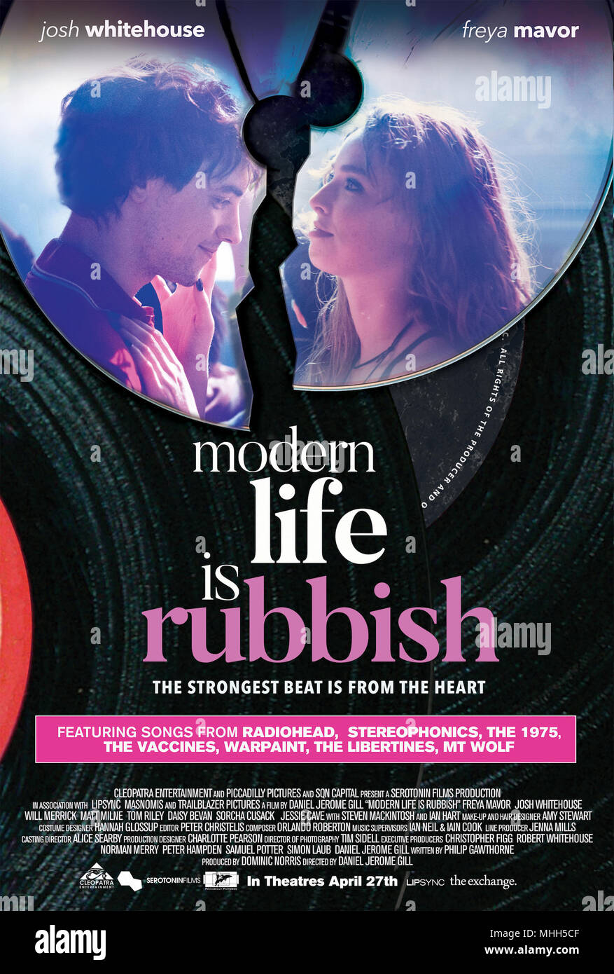MODERN LIFE IS RUBBISH, US poster, from left, Josh Whitehouse, Freya ...