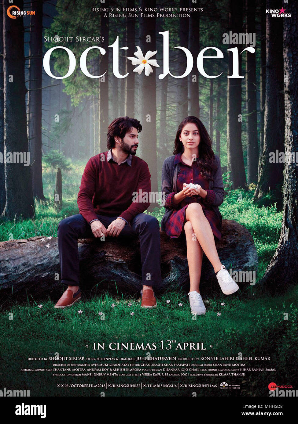 OCTOBER, poster art, from left: Varun Dhawan, Banita Sandhu, 2018. © NH ...