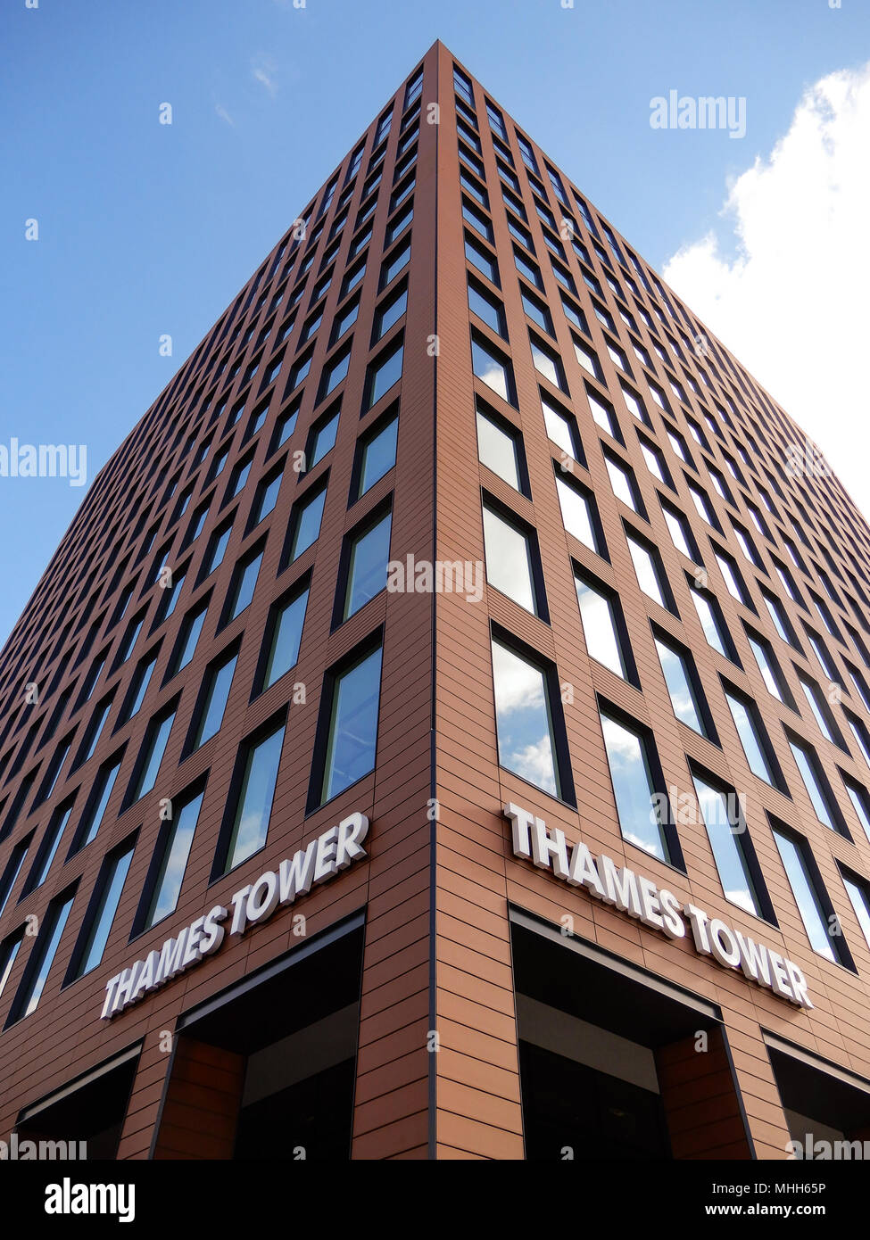 Reading, England - June 13 2017: The recently refurbished Thames Tower ...