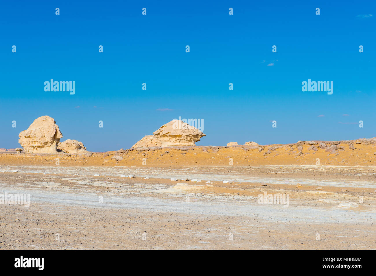 Landscape of the Rock formations at the Western White Desert National ...