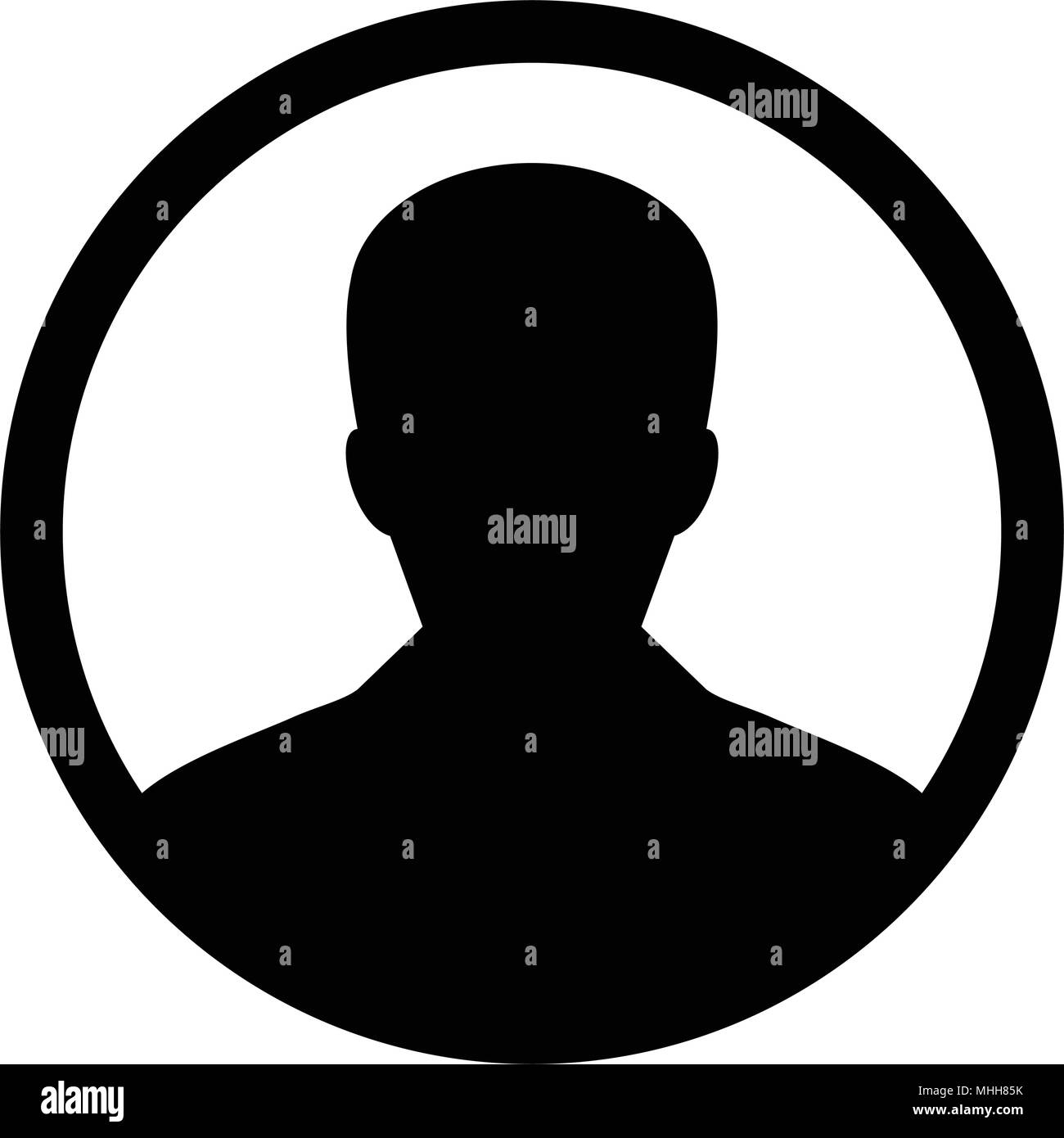 User Icon Vector Male Person Symbol Profile Circle Avatar Sign in Flat ...