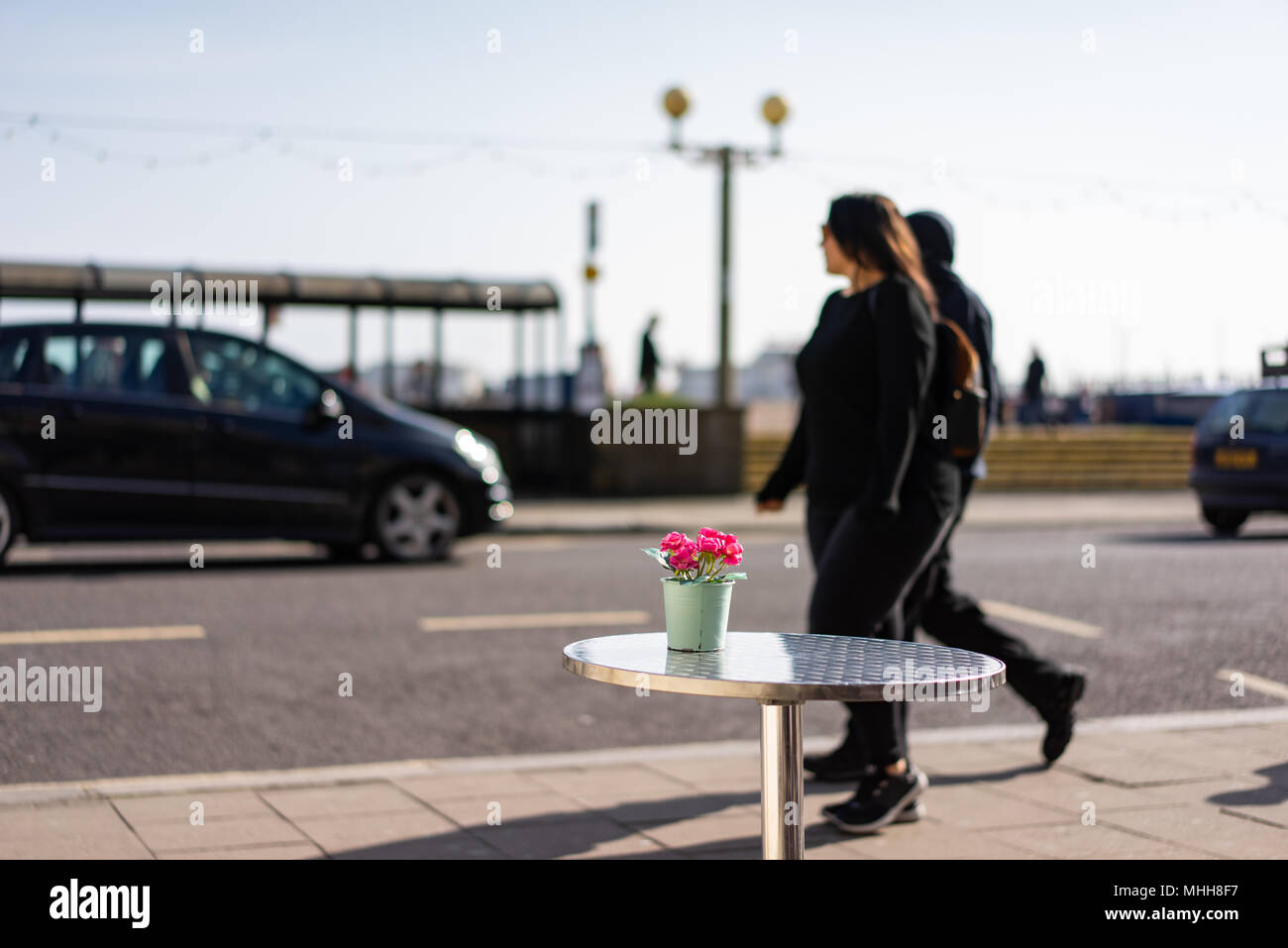 Man at seaside table hi-res stock photography and images - Alamy