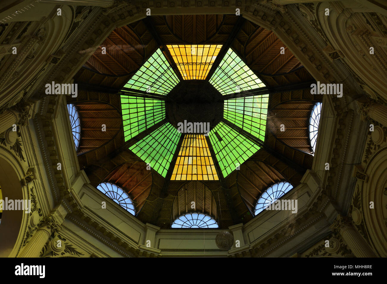 Passage Macca Villacrosse, covered yellow glass passage in Bucuresti ...