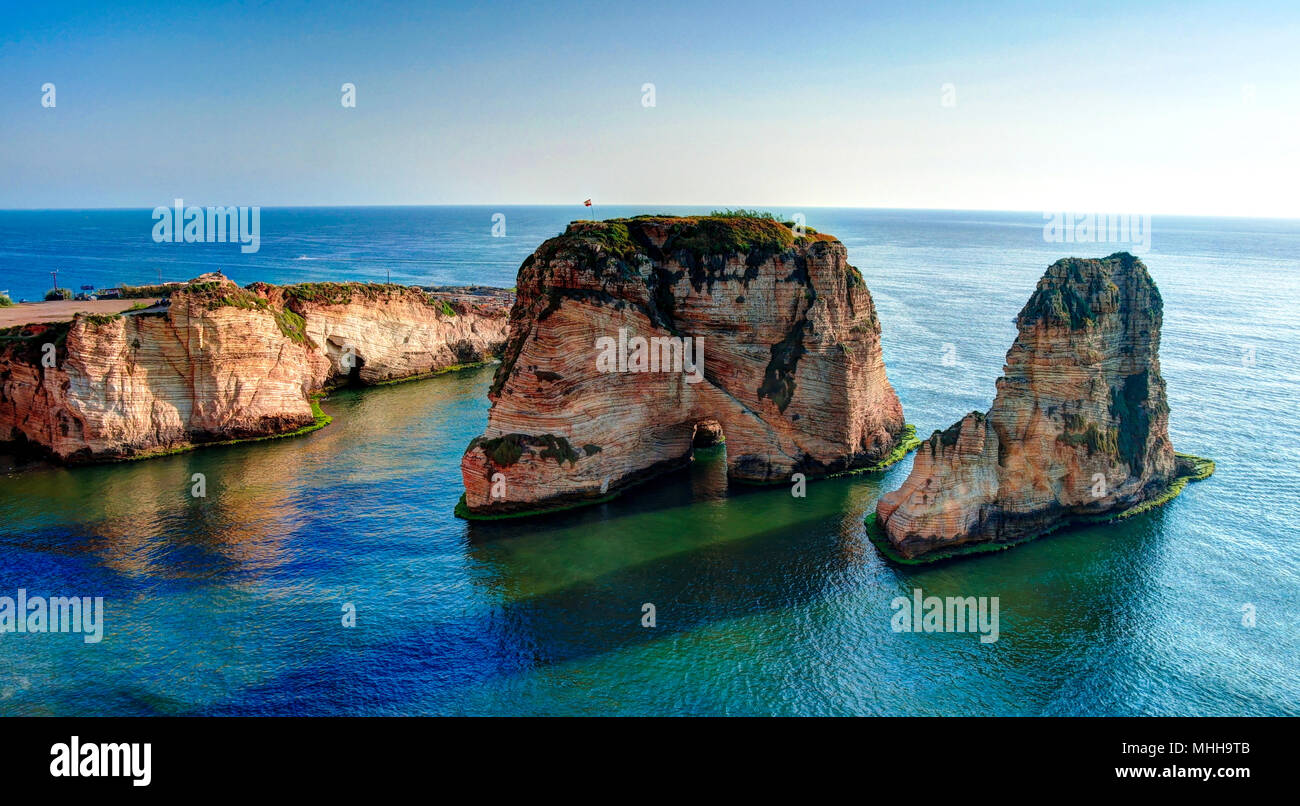 Raouche rock hi-res stock photography and images - Alamy