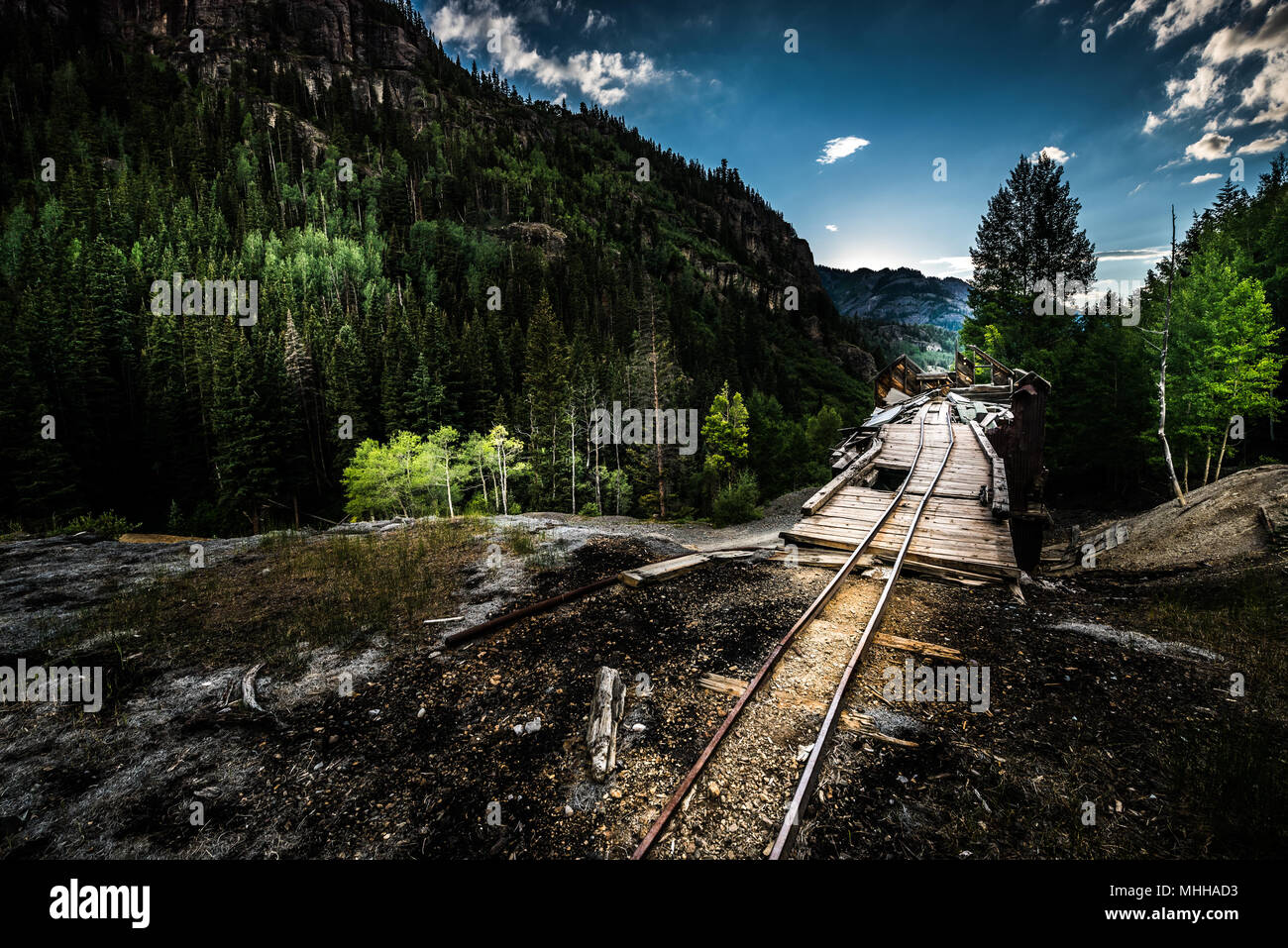 Usa colorado ouray historic mining hi-res stock photography and images ...