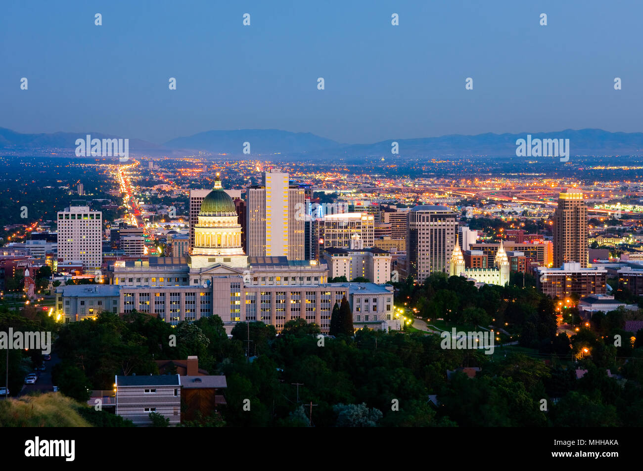 Salt lake city aerial hi-res stock photography and images - Alamy
