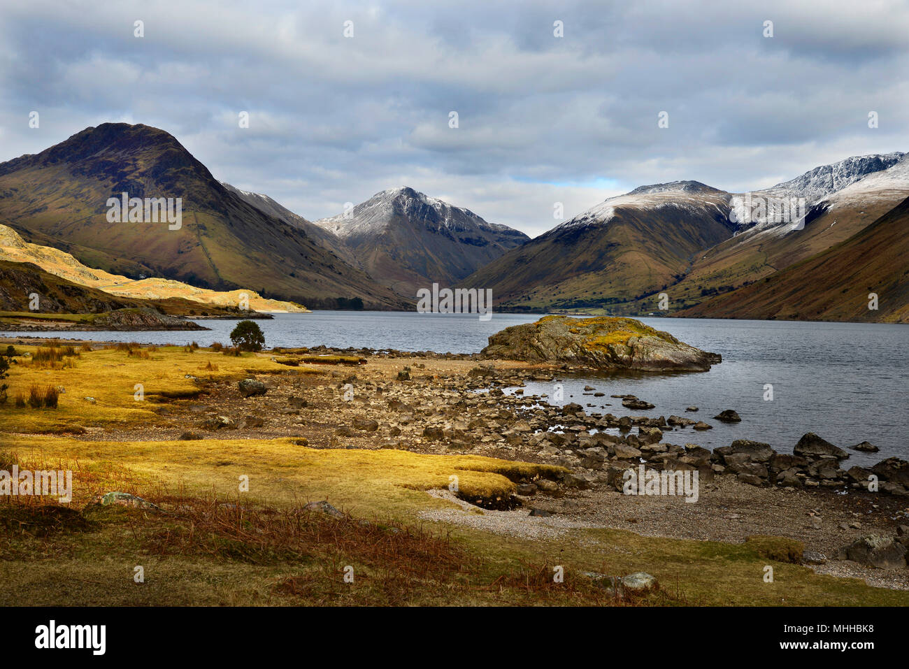 Great Gable from Wast Water Stock Photo - Alamy