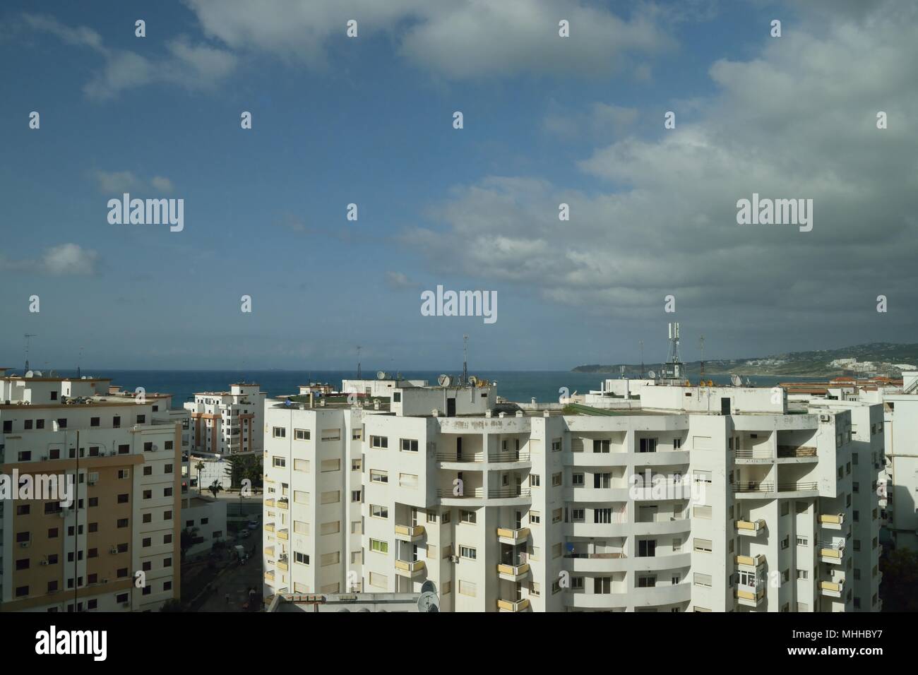 The roof tops of Tangier City, Morocco Stock Photo - Alamy