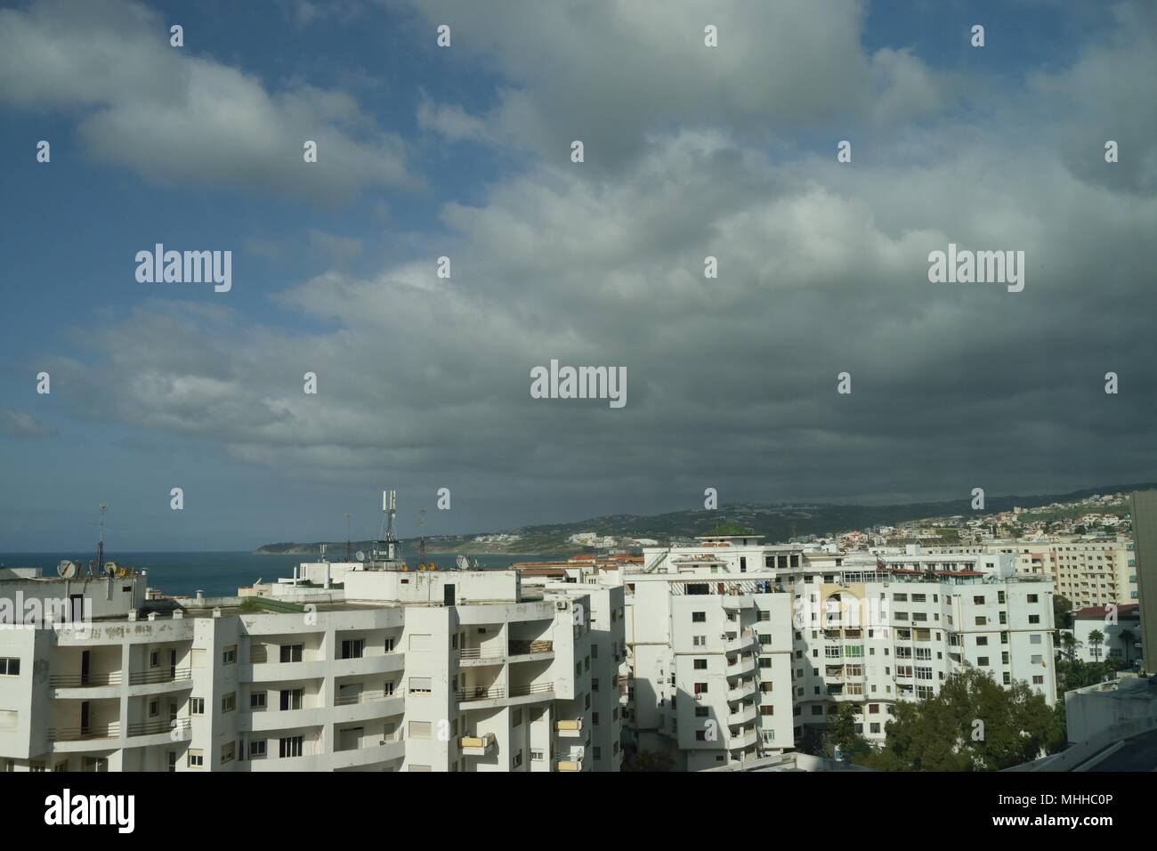 The roof tops of Tangier City, Morocco Stock Photo - Alamy